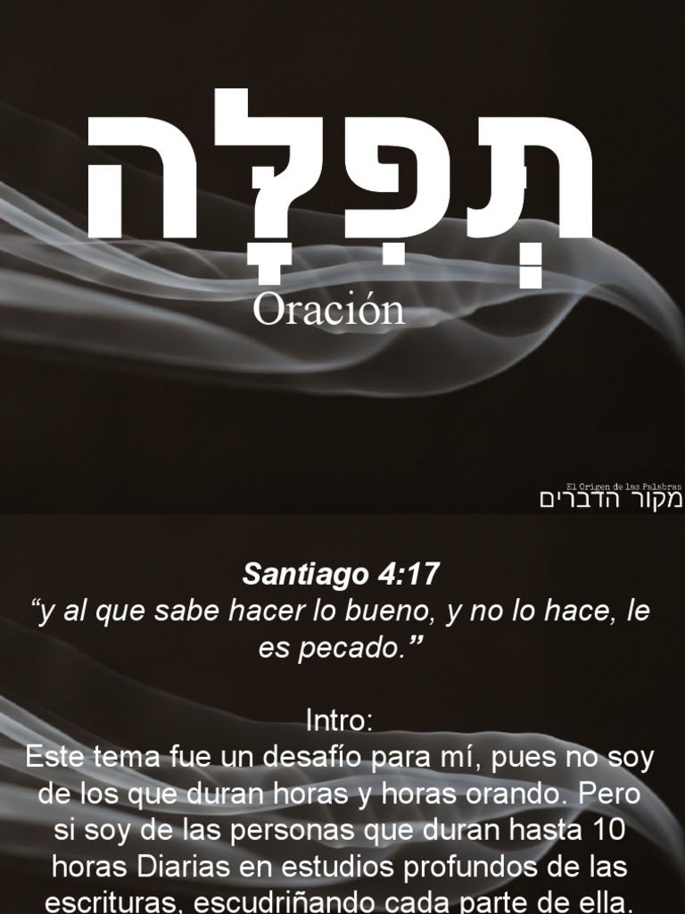 La Tefilah | PDF | Oración | Pecado