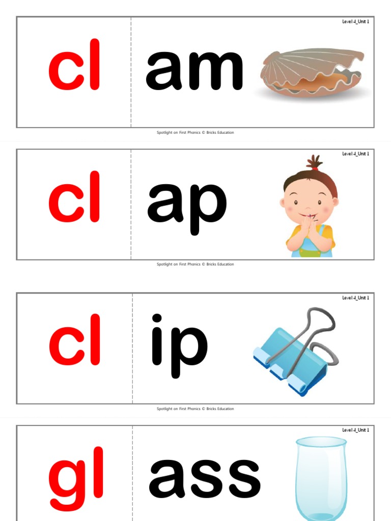Spotlight On First Phonics 4 Phonics Card | PDF | Phonics | Learning To ...