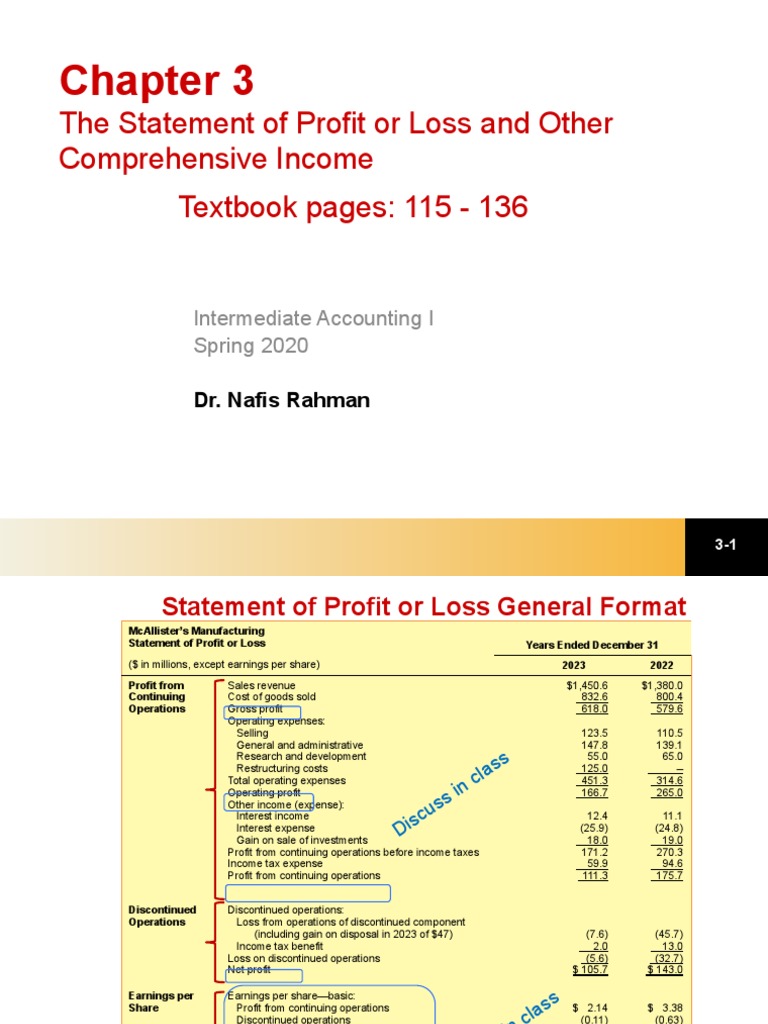 The Statement of Profit or Loss and Other Comprehensive Income Textbook ...