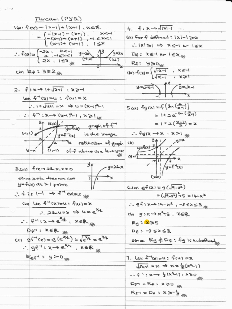 STPM Maths T Sem 1 Chapter 1 Past Year Answers | PDF