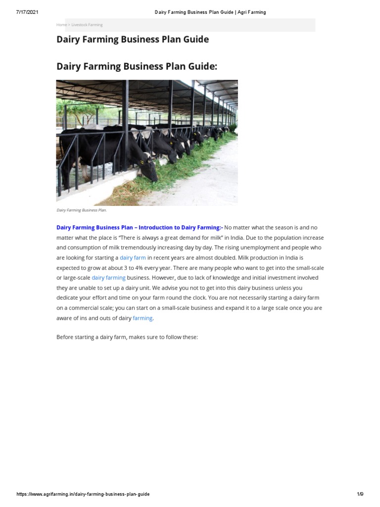 An In-Depth Guide to Starting a Successful Small-Scale Dairy Farming ...