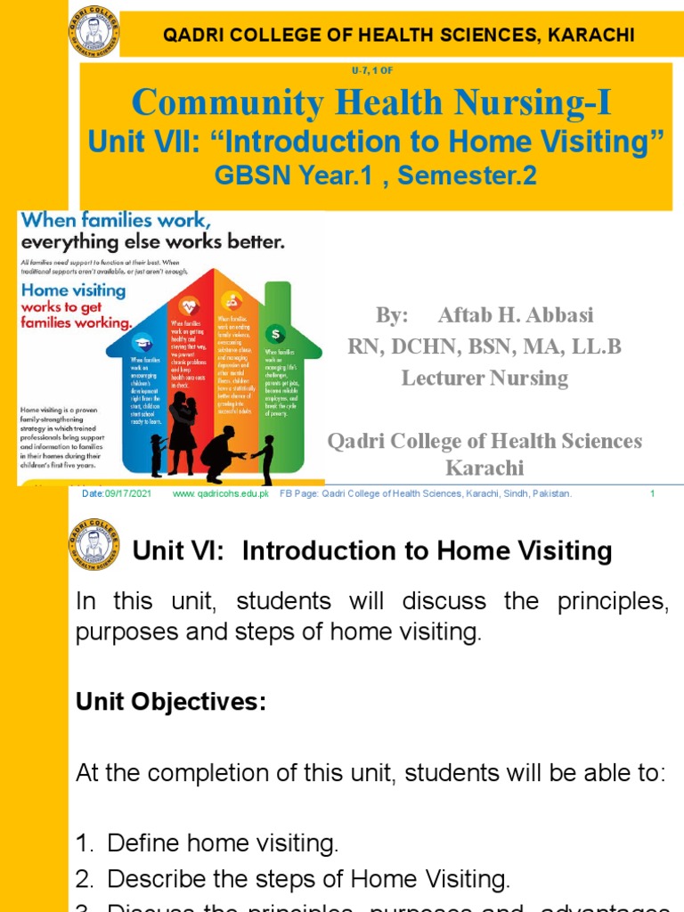 Introduction To Home Visiting | PDF | Nursing | Postpartum Period
