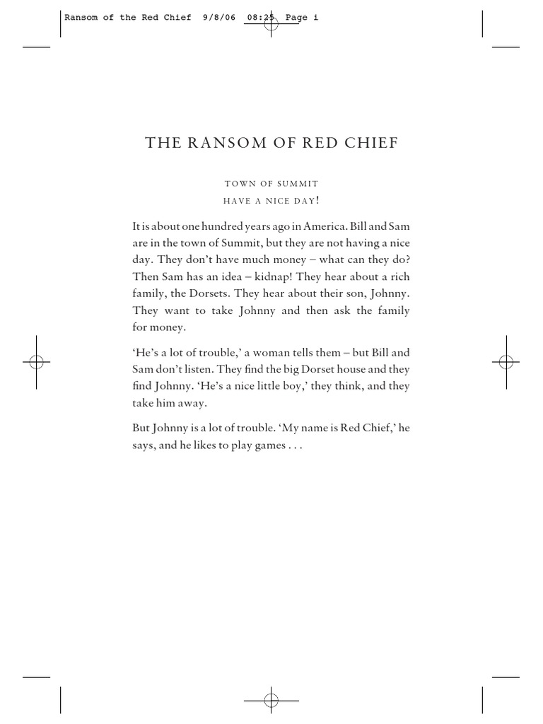 S0 O. Henry - The Ransom of Red Chief | PDF