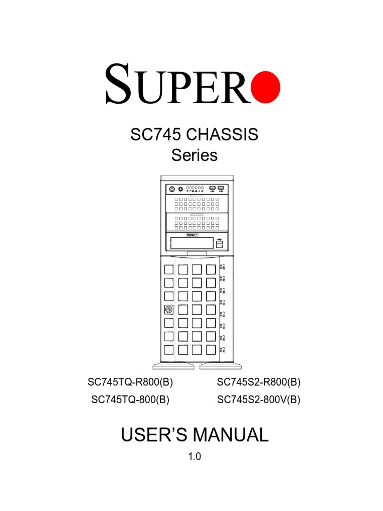 Server Case SC745 (For 1C Buh) | PDF | Electrostatic Discharge ...