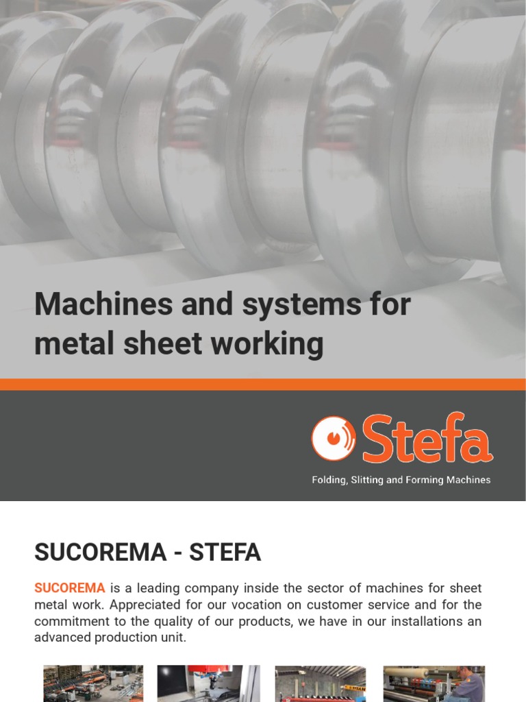 Machines and Systems For Metal Sheet Working | PDF | Sheet Metal | Metals