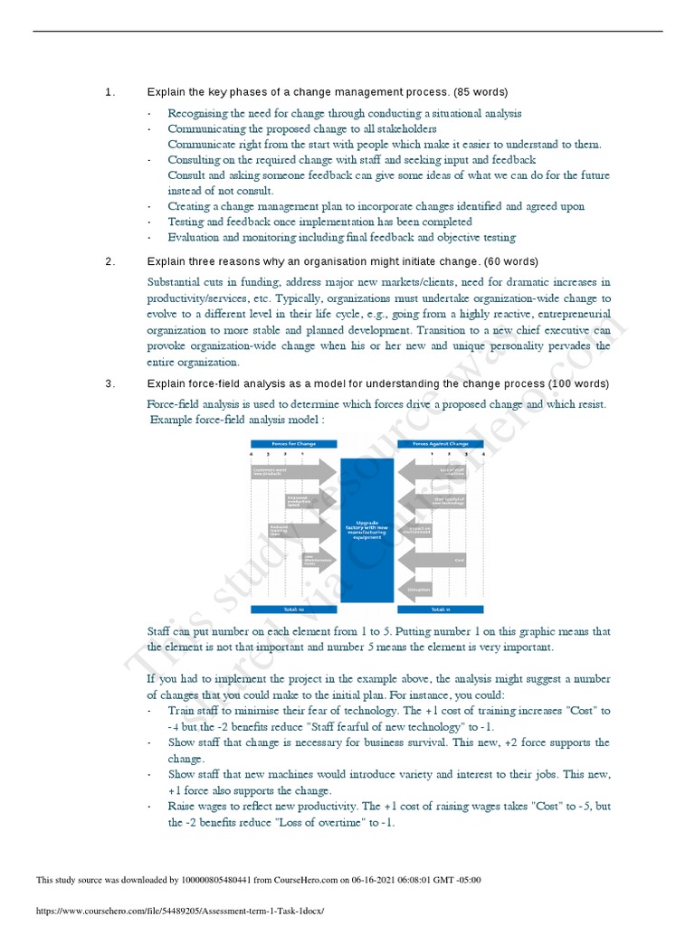 Change Management Essentials | PDF | Organizational Culture | Risk