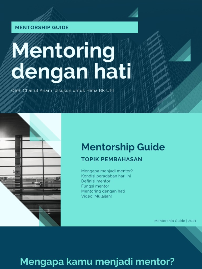 Mentorship Guide - Mentoring Dengan Hati | PDF