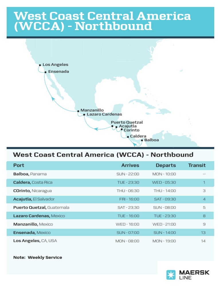 West Coast Central America (WCCA) - Northbound | PDF