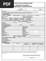 Unified Business Permit Application Form | PDF | Business | Regulatory ...