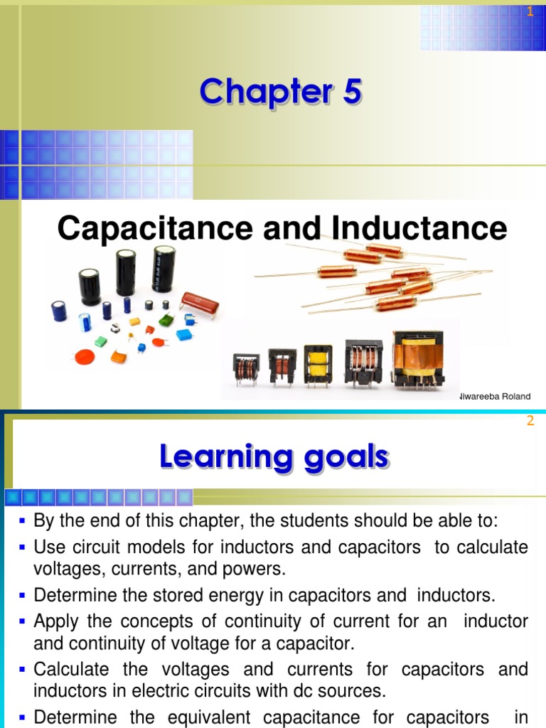 Chapter 5-Capacitance and Inductance | PDF | Capacitor | Electrical Network