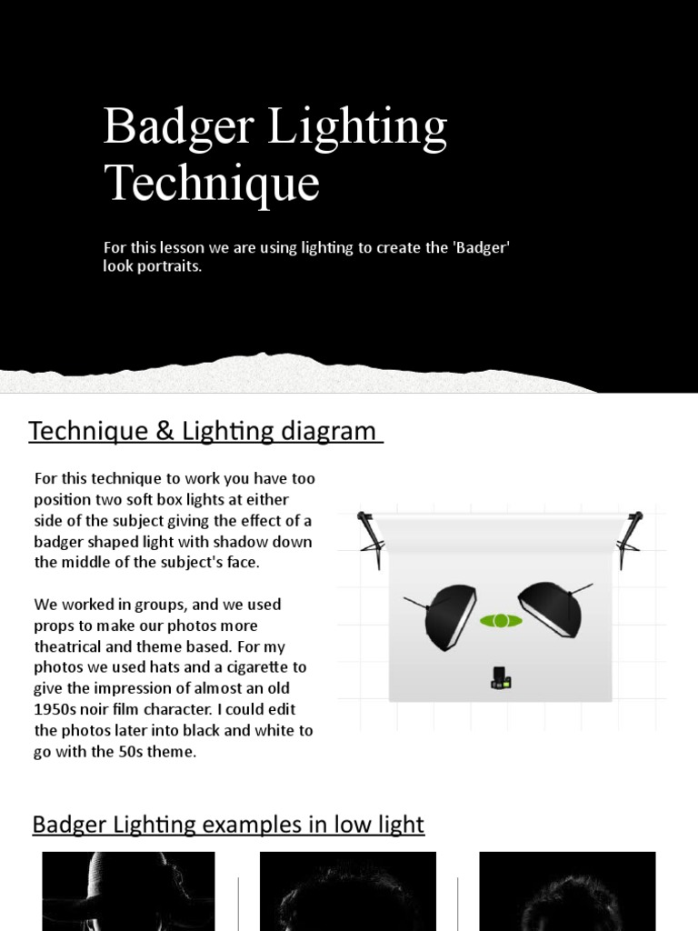 Badger Lighting Technique | PDF
