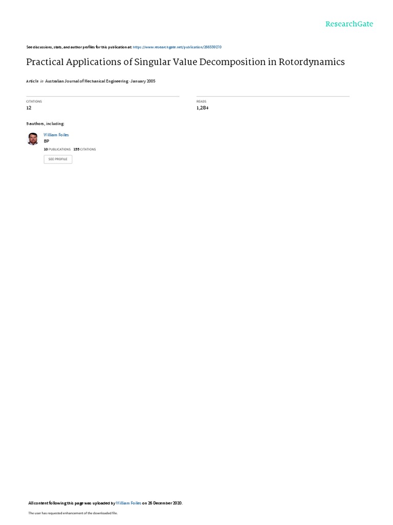 2004 Engineers Australia Journals VD Paper | PDF | Eigenvalues And ...