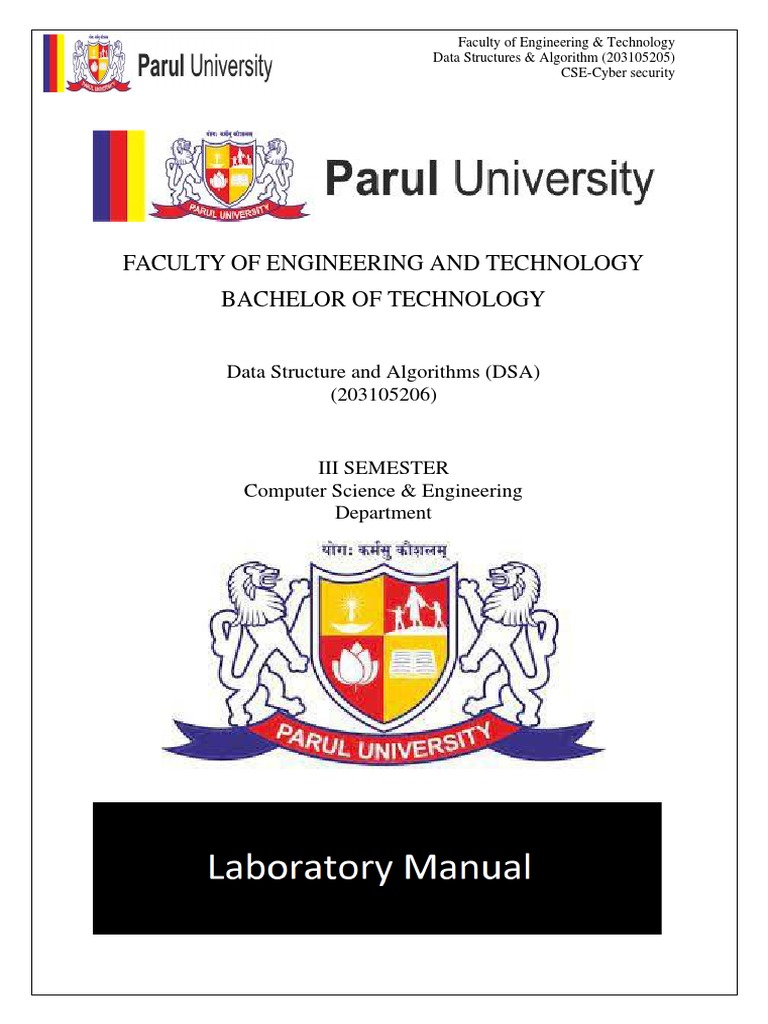 Dsa Lab Manual 200303126023 Gohil Vedantsinh Ajitsinh | PDF | Queue ...