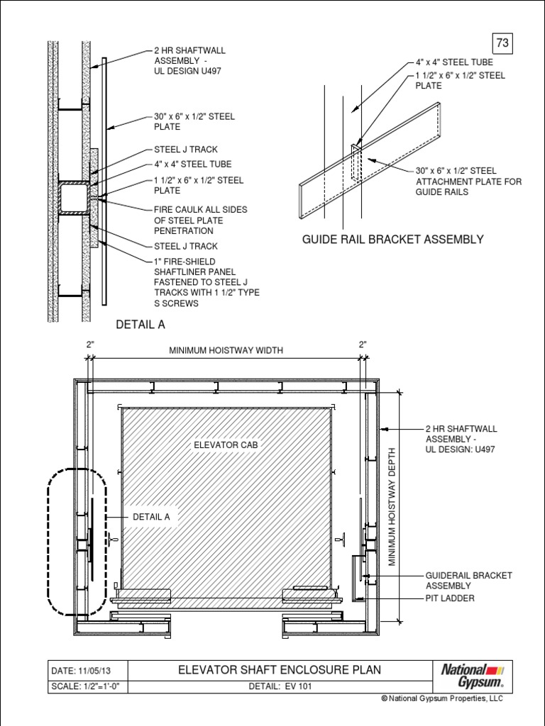 Elevator Shaft Wall Assembly Guide | PDF | Elevator | Manufactured Goods