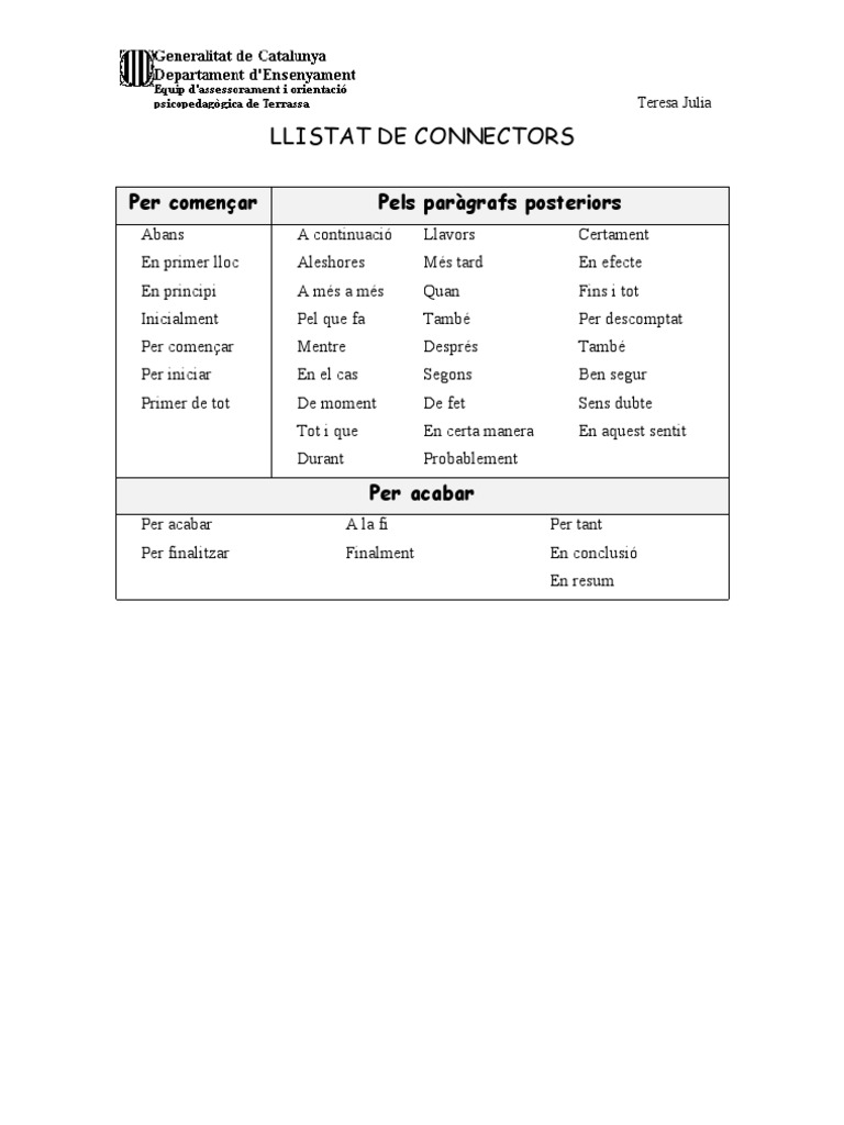 Connectors | PDF