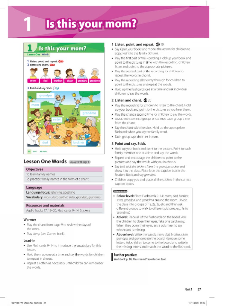 Unit 1 - Teacher's Guide | PDF