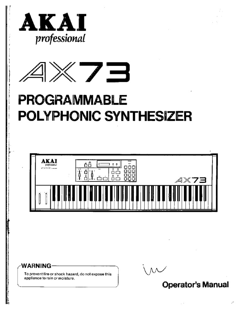 Akai AX73 Operator Manual | PDF | Technology & Engineering
