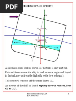 Free Surface Effect and Calculation | PDF | Buoyancy | Liquids