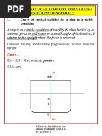 Chapter 10 - Curves of Statical Stability (GZ Curves) | PDF | Classical Mechanics