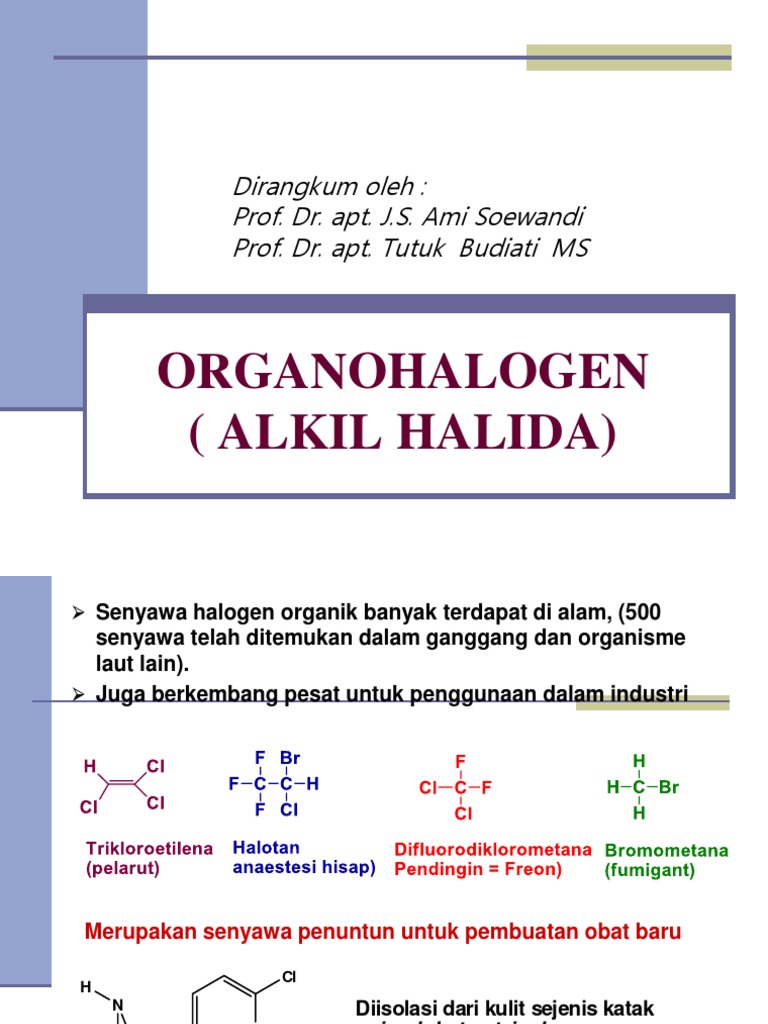 Karakteristik dan Reaksi Alkil Halida | PDF