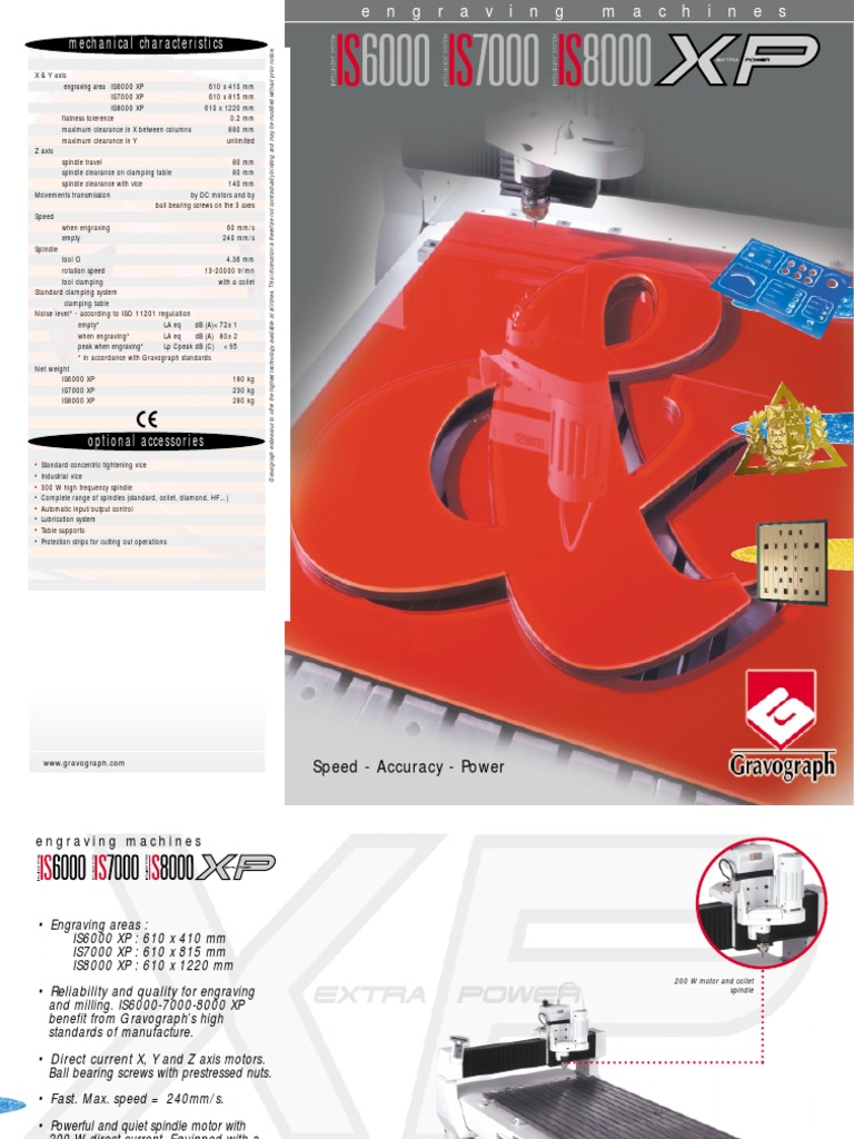 Gravograph Is-6,7,8000 XP | PDF | Manufactured Goods | Equipment