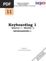 Module in Keyboarding | PDF | Typefaces | Computer Keyboard