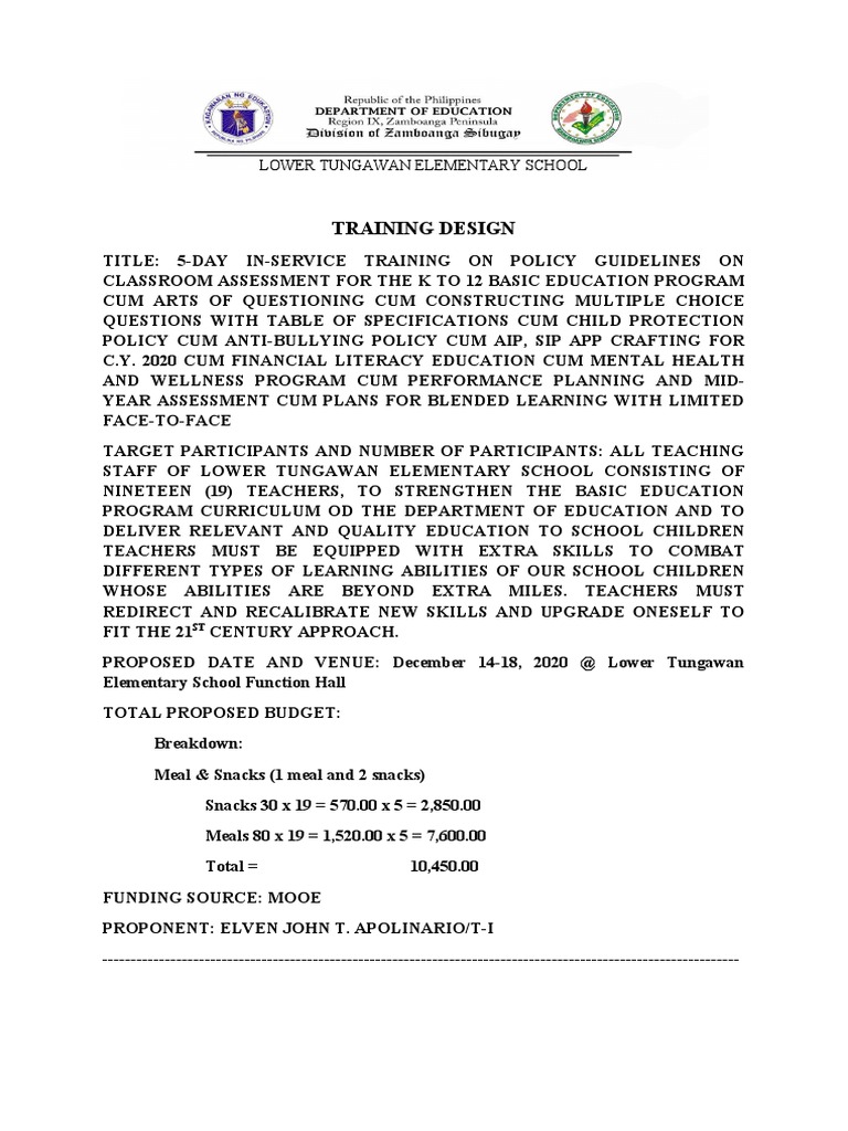 Learning Design Template | Download Free PDF | Teachers | Curriculum