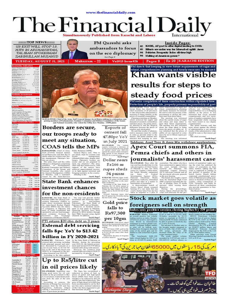The Financial Daily Tuesday 31 Aug 2021 | PDF | Small And Medium Sized ...