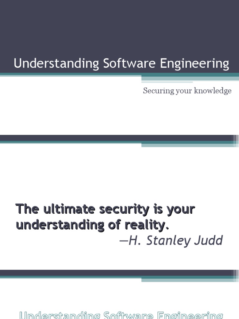 Understanding Software Engineering - 1 | PDF | Engineering | Software