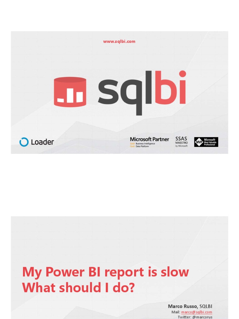 My Power BI Report Is Slow - What Should I Do | PDF | Central ...