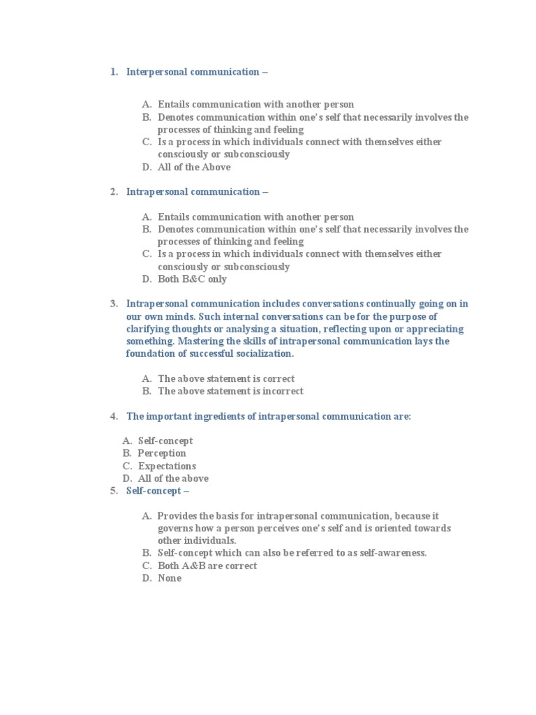 Ipr Quiz For Class | PDF | Communication | Interpersonal Communication