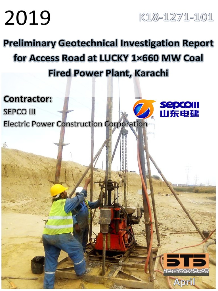 Geotech Report For Water Pipeline | PDF | Deep Foundation | Geotechnical Engineering