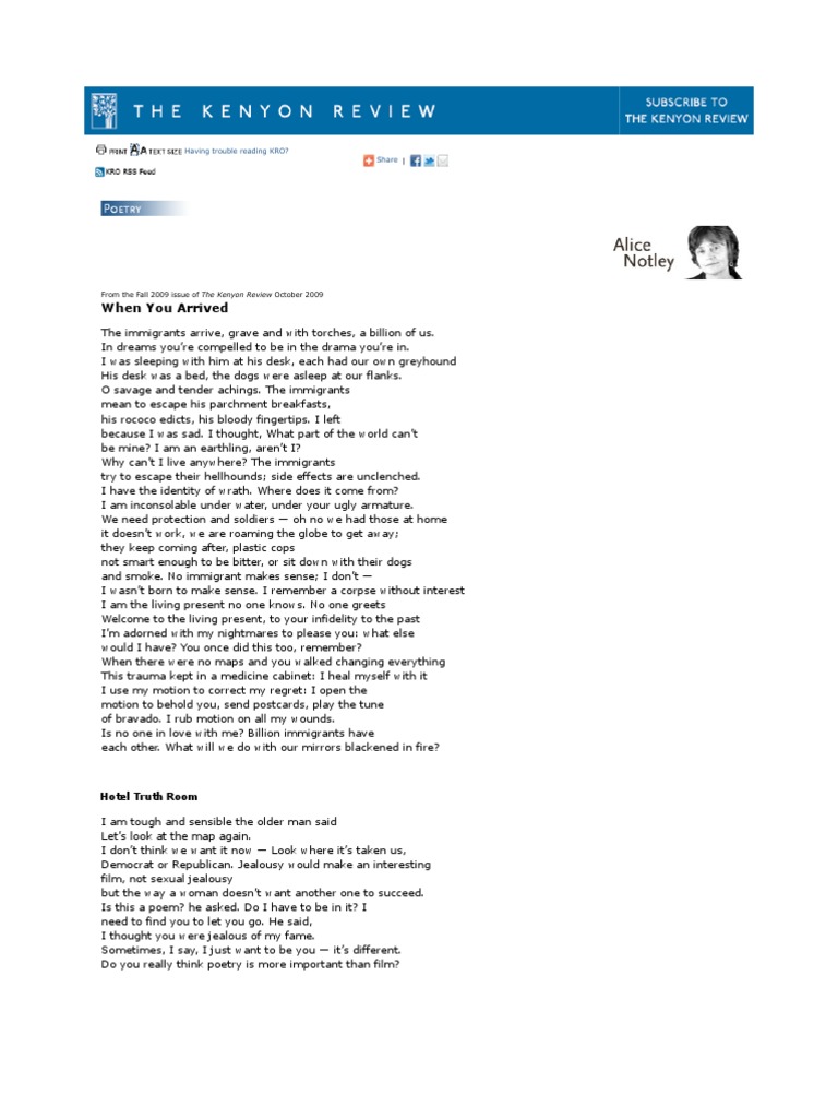 Two Poems From Alice Notley | PDF