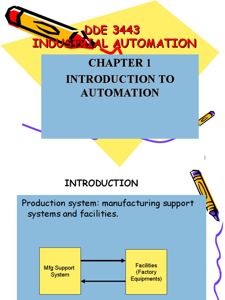 DDE 3443 Industrial Automation Introduction To Automation | PDF | Automation | Programmable ...