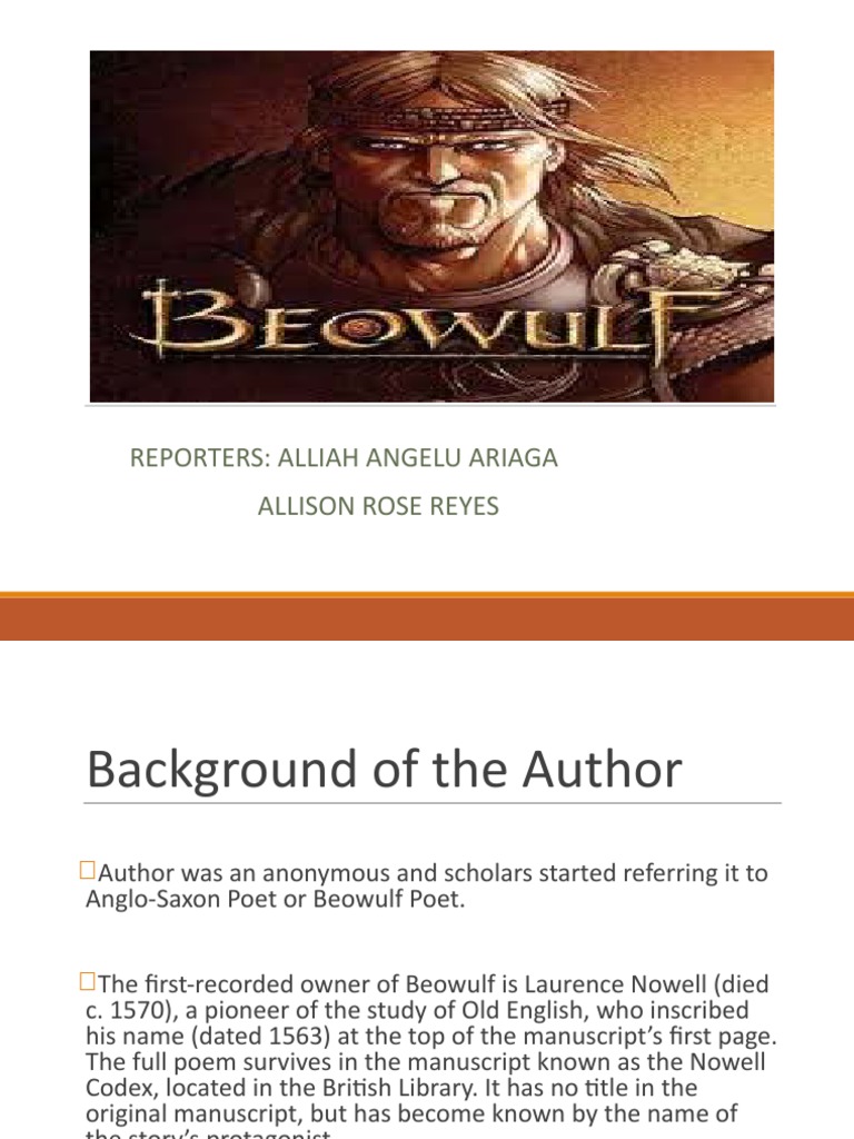 Reporters: Alliah Angelu Ariaga Allison Rose Reyes | PDF | Beowulf | English Folklore