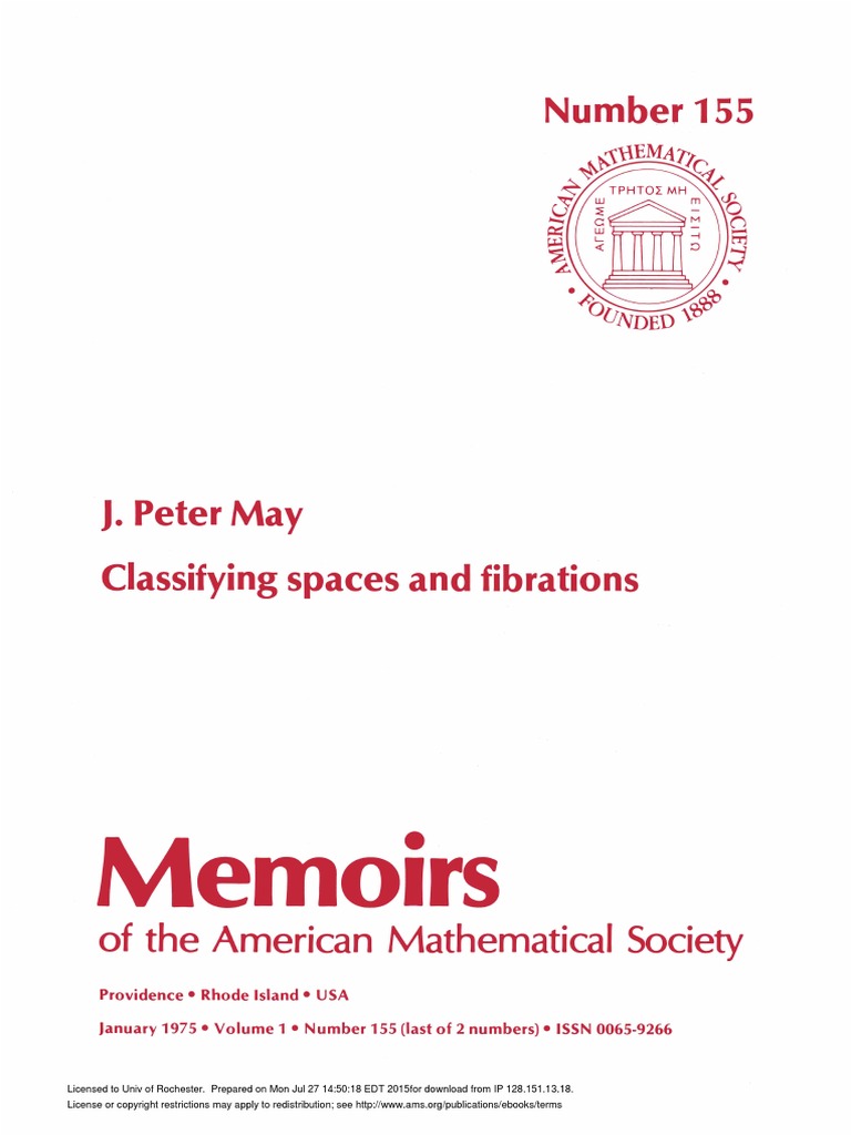 Classifying Spaces and Fibrations | PDF | Topology | Geometry