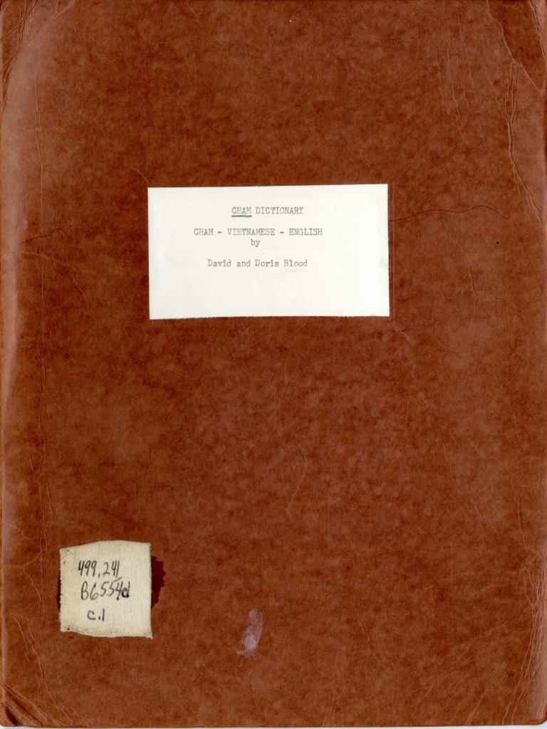 Cham Vietnamese English Dictionary | PDF