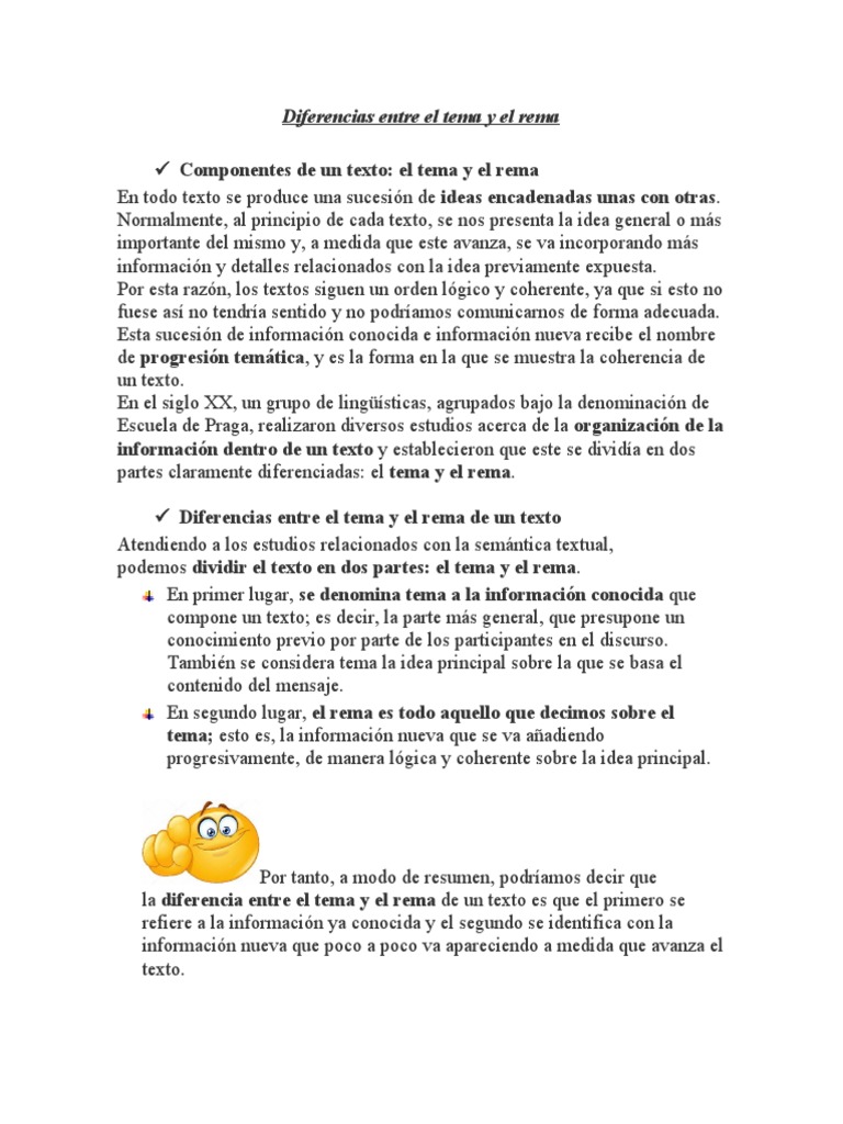 Diferencias Entre El Tema y El Rema | PDF | Zeus | infierno