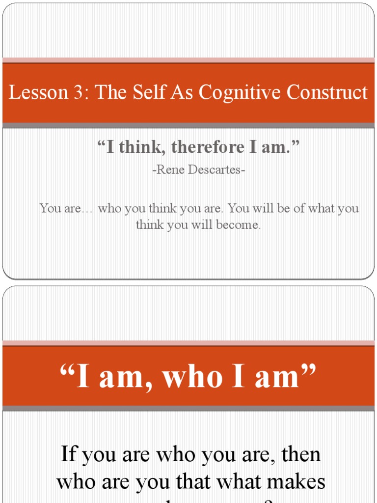Understanding Self as Cognitive Construct | PDF | Self | Self Awareness