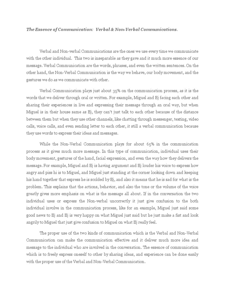 GE2 (831) - The Essence of Communication | PDF | Communication ...