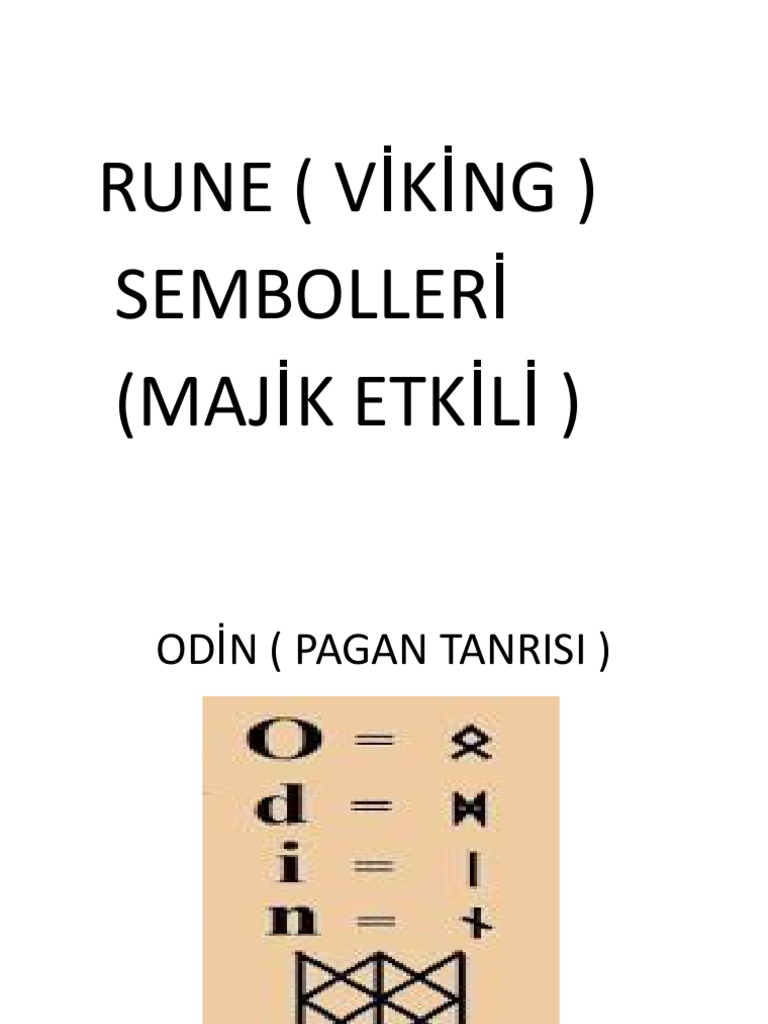Semboller Dersi̇ 8.bölüm Rune | PDF