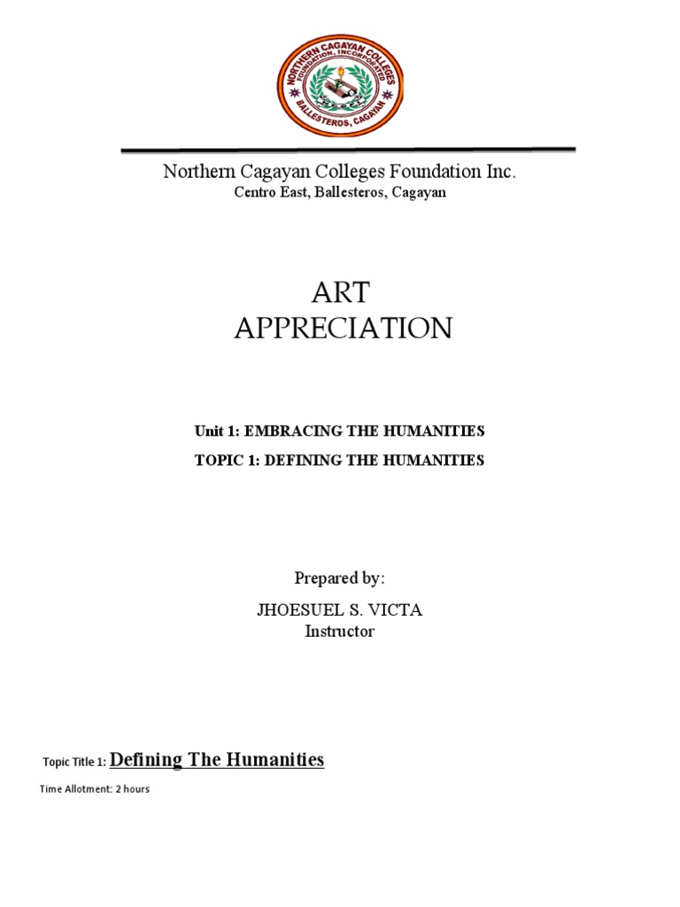 Topic Title 1 Defining Humanities | PDF | Humanities | Science