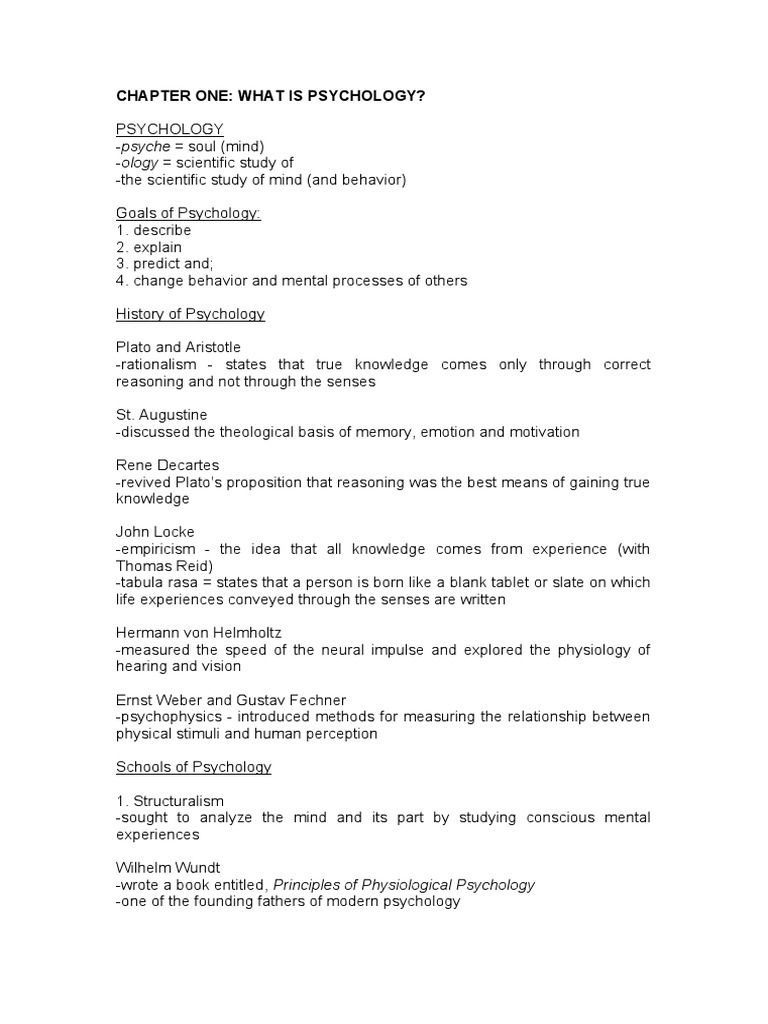 ITP - Chapter 1 | PDF | Psychology | Experiment