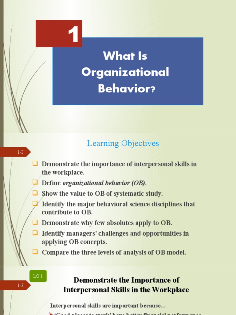 Understanding Organizational Behavior | PDF | Organizational Behavior ...
