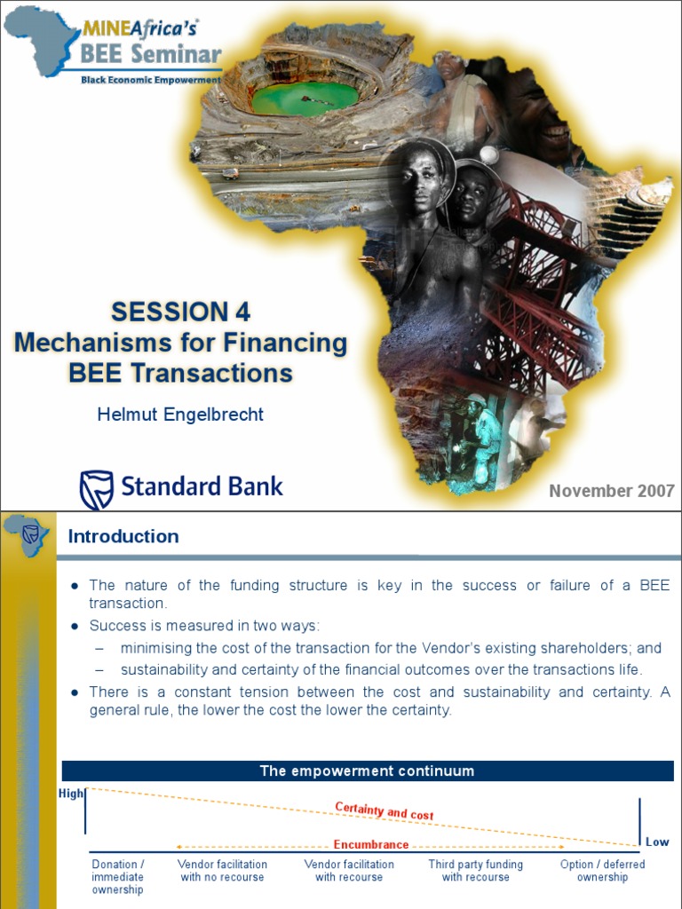 Standard Bank BEE Financing Structures | Download Free PDF | Equity ...