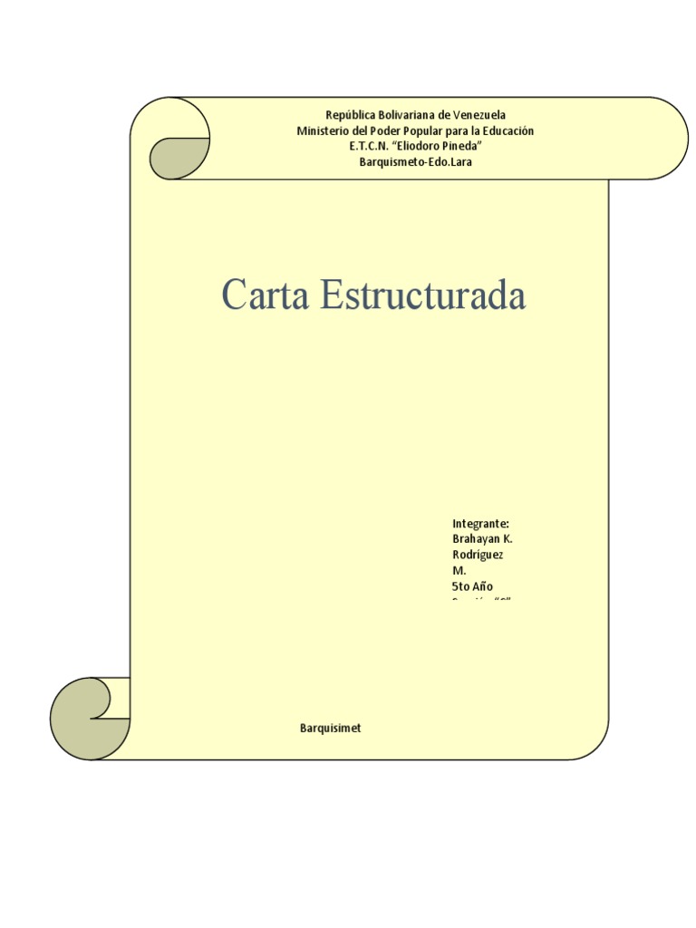 Carta Estructurada | PDF | Software | Diseño