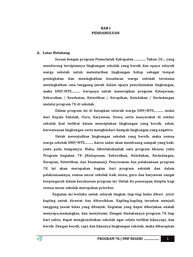 Administrasi K7 | PDF