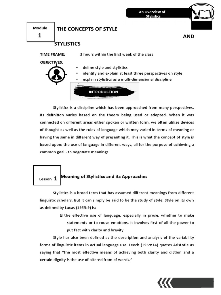 SDA Module 1 Lesson 1 | PDF | Linguistics | English Language