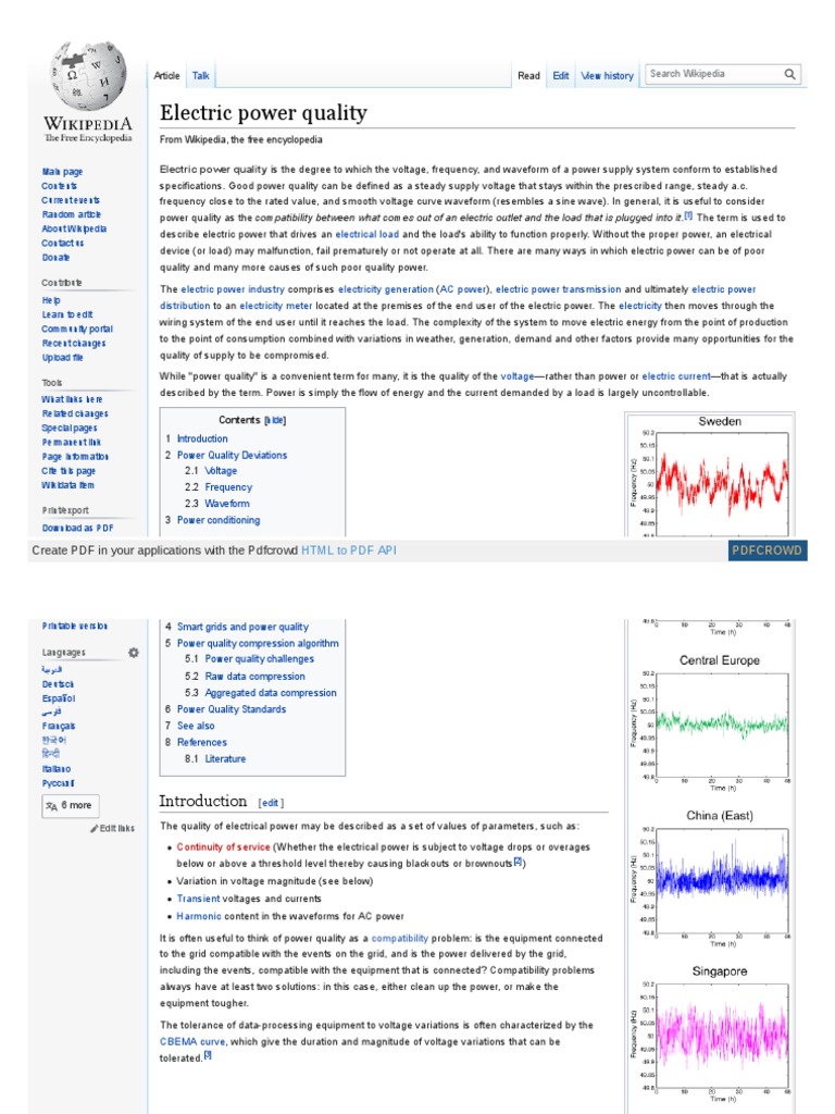 En Wikipedia Org Wiki Electric Power Quality | PDF | Nature | Power ...