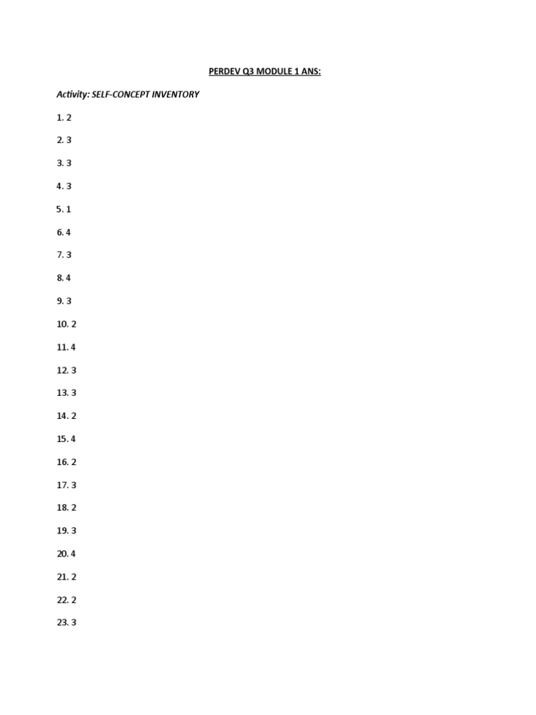 Perdev Q3 Module 1 Ans - Stem 11 | PDF | Dances | Professional Skills